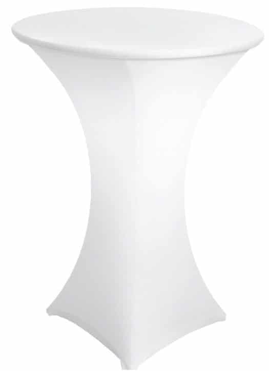 Tables - Poseur table covers white or Ivory - Marquee, decor & event ...