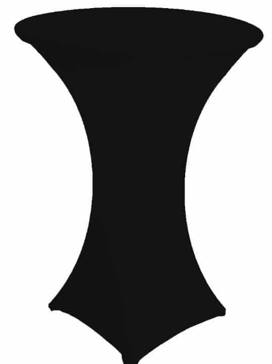 Tables - Poseur table covers Black - Marquee, decor & event furniture hire