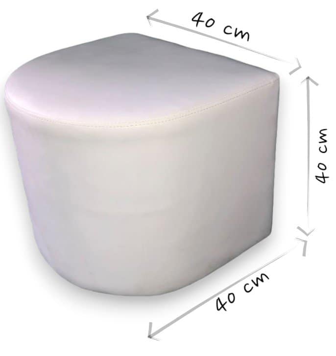 Cubes- White D cube - Marquee, decor & event furniture hire